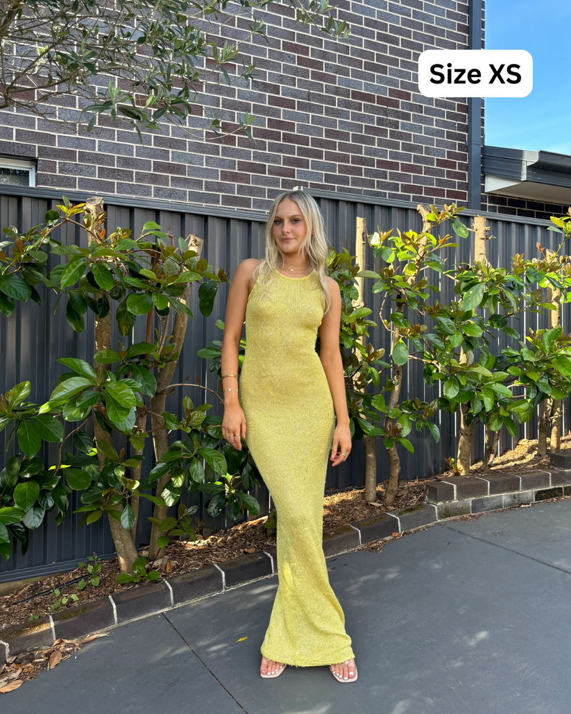 Asta Resort Natalia Sequin Yellow – Styled By Ivory